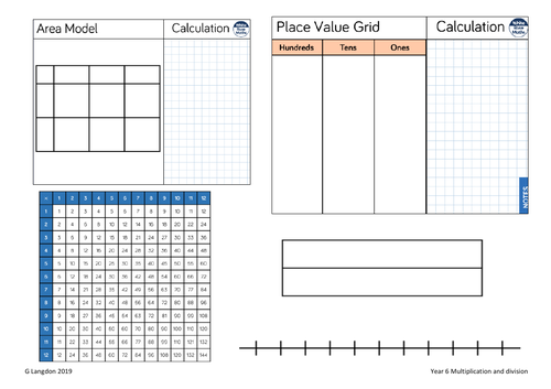 Place Mats / maths display linked to White Rose Models for classes from ...
