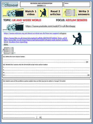 Asylum Seekers + Refugees | Teaching Resources
