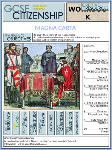 Magna Carta 1215 - Home learning | Teaching Resources