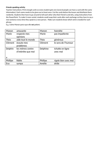 Studio French Murder Mystery - Module1 Qui suis-je? | Teaching Resources