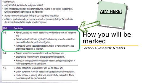 AQA GCSE Food Preparation & Nutrition Mock NEA 1 Section A: Research ...