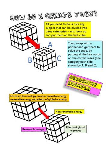 Revision Cubes | Teaching Resources