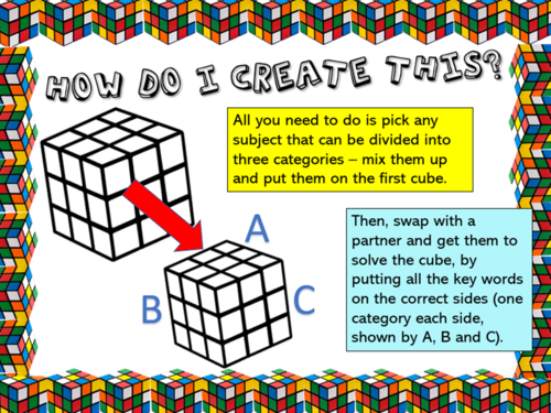 Revision Cubes | Teaching Resources