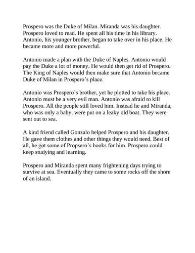 Shakespeare's THE TEMPEST - Key Stage 3 English Teaching Unit ...