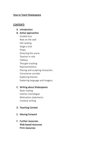 Shakespeare's THE TEMPEST - Key Stage 3 English Teaching Unit ...