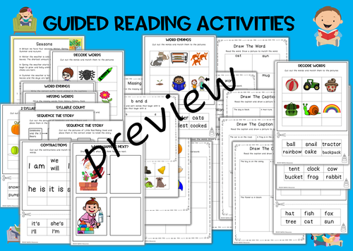 Guided Reading Activities Year 1 | Teaching Resources