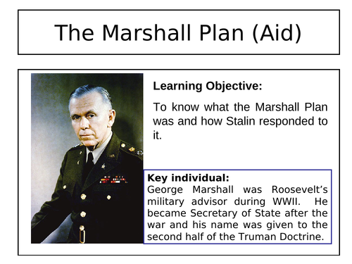 The Marshall Plan | Teaching Resources