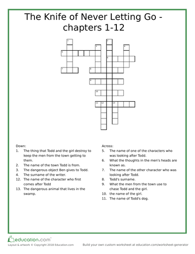 Knife of Never Letting Go SOW | Teaching Resources