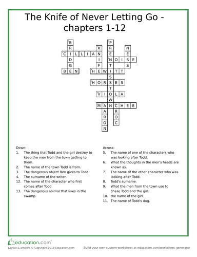 Knife of Never Letting Go SOW | Teaching Resources