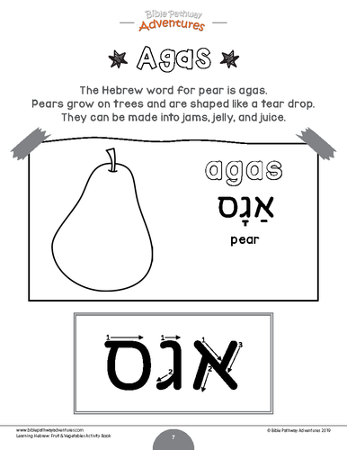 Learning Hebrew: Fruit & Vegetables | Teaching Resources