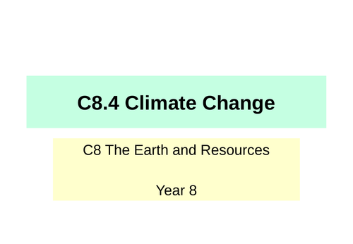 Activate KS3 Science - C8 The Earth & Resources | Teaching Resources