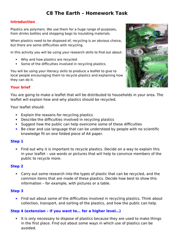 Activate KS3 Science - C8 The Earth & Resources | Teaching Resources