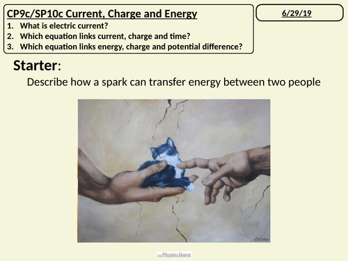KS4 GCSE Physics EDEXCEL CP9c/SP10c Current, Charge and Energy ...