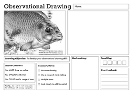Observational Drawing Worksheet | Teaching Resources