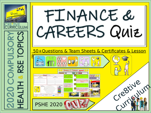 Finance and Careers Quiz | Teaching Resources