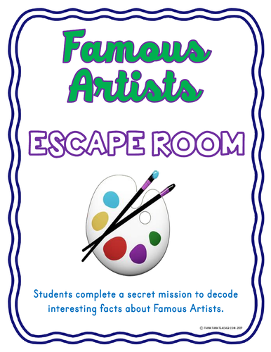 Famous Artists ESCAPE ROOM: da Vinci, Matisse, Kandinsky, van Gogh ...