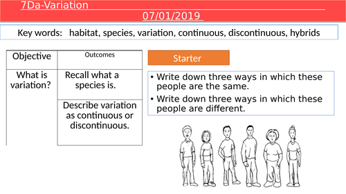7Da-variations | Teaching Resources