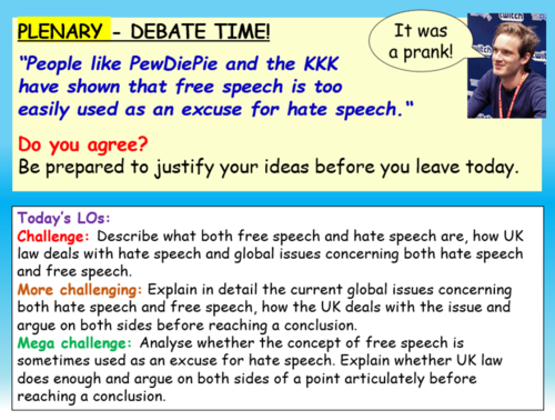Extremism - Hate Speech | Teaching Resources