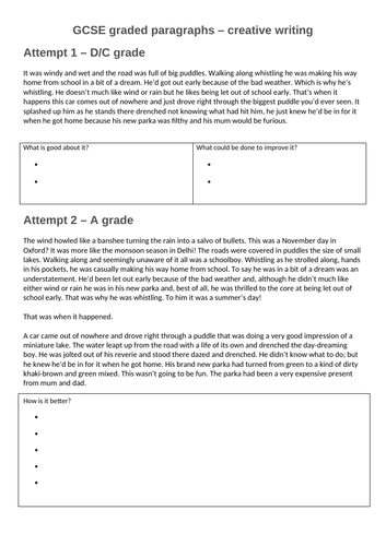 Creative Writing - Year 7 (age 11-13) | Teaching Resources