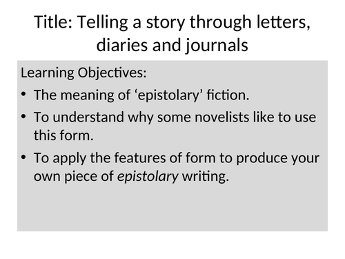 Creative Writing - Year 7 (age 11-13) | Teaching Resources