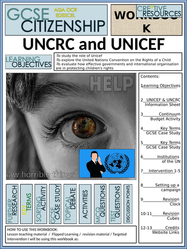 Unicef UNCRC + Human Rights - Home learning | Teaching Resources