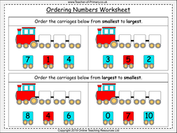Ordering Numbers - Year 1 | Teaching Resources