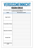 Vergissmeinnicht - Keith Douglas | Teaching Resources