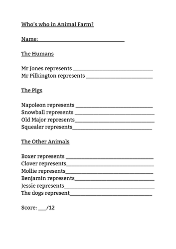 Animal Farm Scheme of Work | Teaching Resources