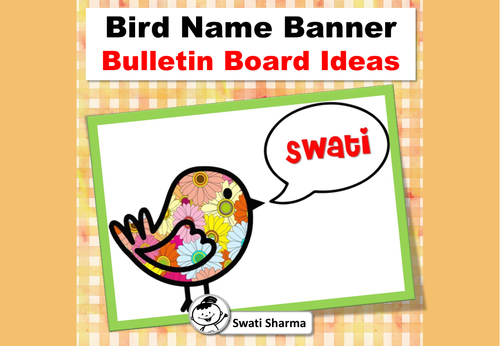 Bird/Spring Theme, Back To School, Bulletin Board Decor Bundle ...
