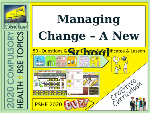 Managing Change - End of Year Transition Quiz | Teaching Resources