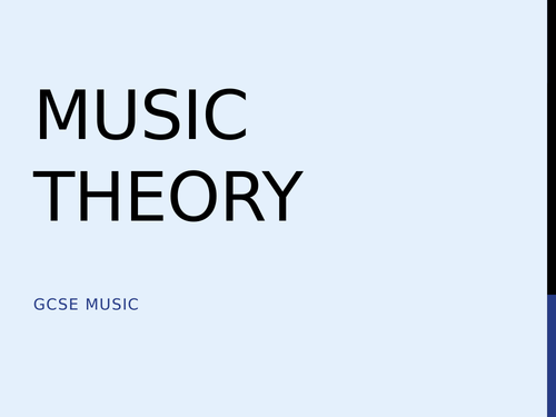 Music Theory Introduction Unit - KS4 | Teaching Resources Music Theory Introduction Unit - KS4 | Teaching Resources