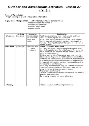 Outdoor and Adventurous activities scheme of work - progressive through ...