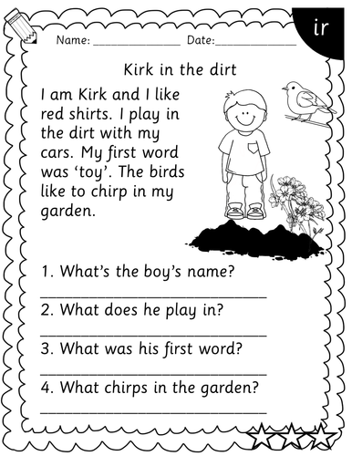 Reception/Year 1 Read Write Inc reading comprehension workbook - RWI ...