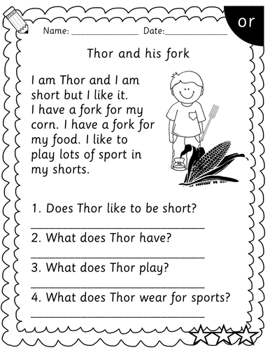 Reception/Year 1 Read Write Inc reading comprehension workbook - RWI ...