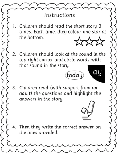 Reception/Year 1 Read Write Inc reading comprehension workbook - RWI ...