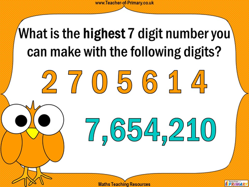 Numbers to Ten Million - Year 6 | Teaching Resources