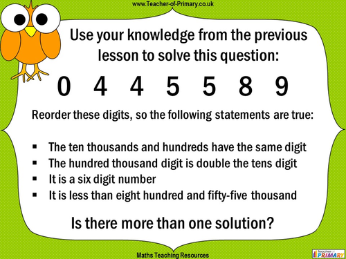 Number and Place Value - Year 6 | Teaching Resources