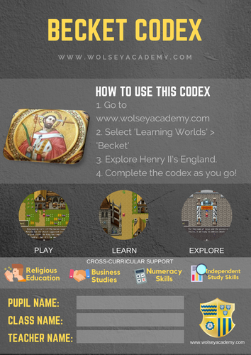 Becket - History Game Codex - Play, Learn, Explore @ Wolsey Academy ...