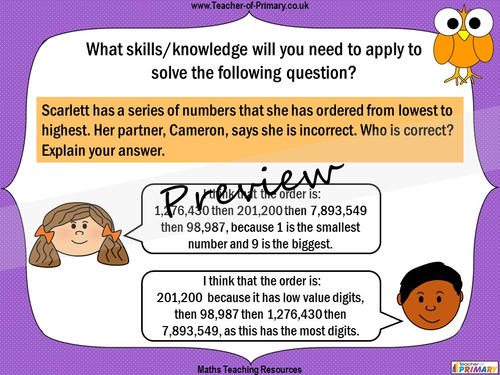 Comparing and Ordering Numbers - Year 6 | Teaching Resources