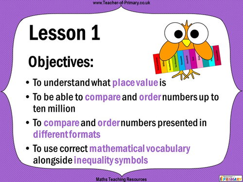Comparing and Ordering Numbers - Year 6 | Teaching Resources