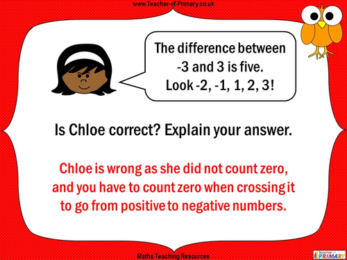 Understanding Negative Numbers - Year 6 | Teaching Resources
