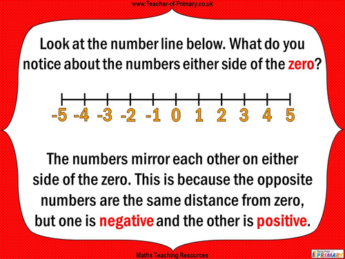 Understanding Negative Numbers - Year 6 | Teaching Resources Understanding Negative Numbers - Year 6 | Teaching Resources