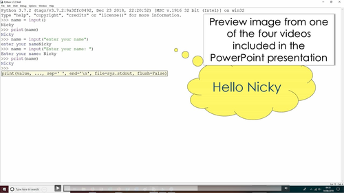 Python Input and Output Lesson | Teaching Resources Python Input and Output Lesson | Teaching Resources