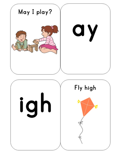 Read Write Inc (RWI) Set 2 flashcards - ay ee igh ow oo ar or air ir ou ...