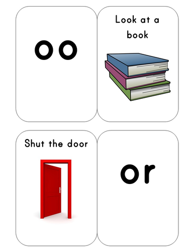 Read Write Inc (RWI) Set 2 flashcards - ay ee igh ow oo ar or air ir ou ...