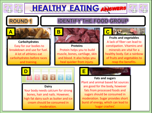 Healthy eating Quiz | Teaching Resources