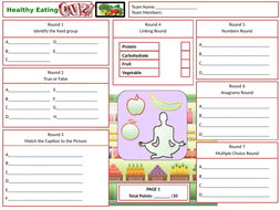 Healthy eating Quiz by cre8tivecurriculum | Teaching Resources
