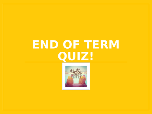 2019 End of Year Quiz | Teaching Resources 2019 End of Year Quiz | Teaching Resources
