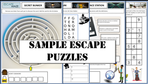 English Transition Escape Room | Teaching Resources