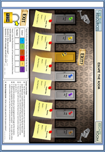 Geography Escape Room | Teaching Resources
